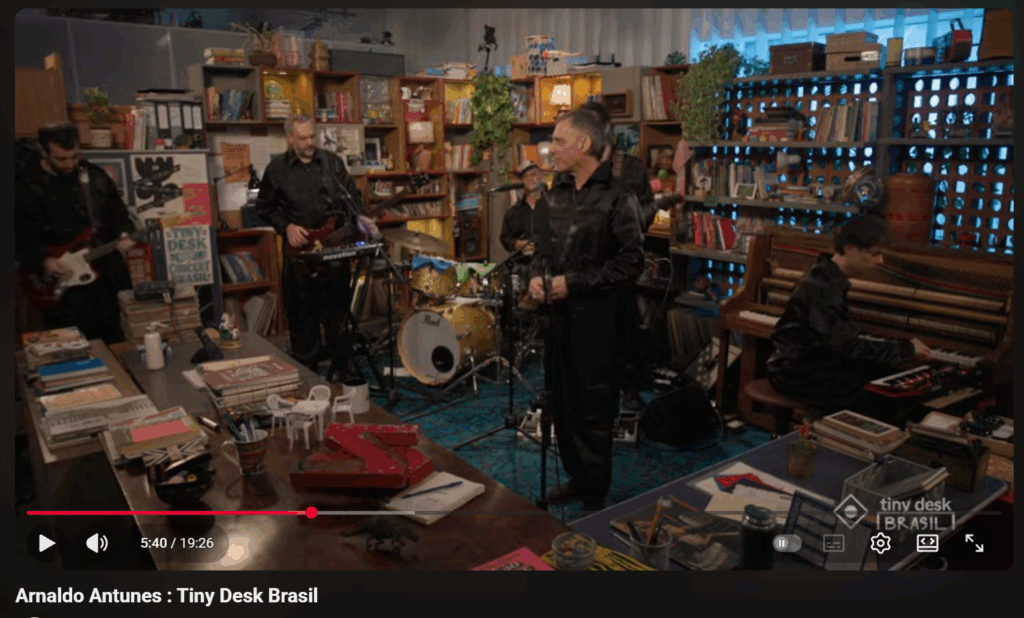 2025InSons #234 Arnaldo Antunes : Tiny Desk Brasil - Rômulo Vieira